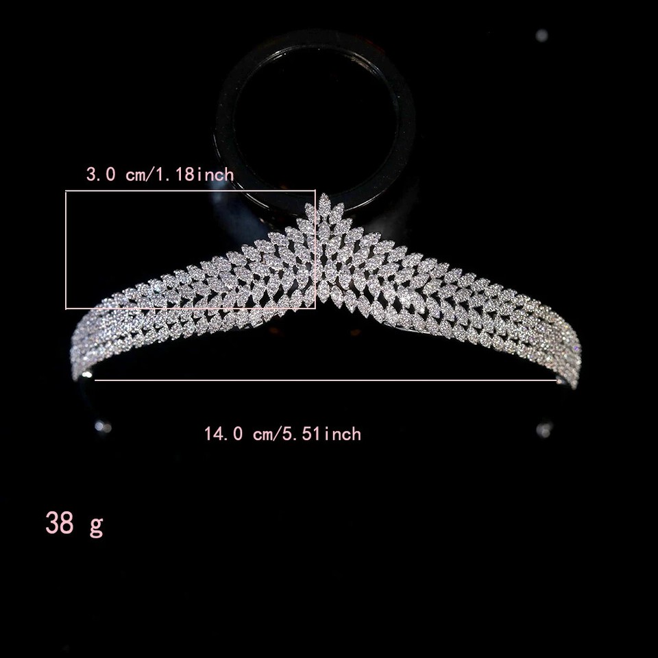 Elegant Tiara Women Bridal Wedding Crowns Tiaras Princess Pageant Party ...