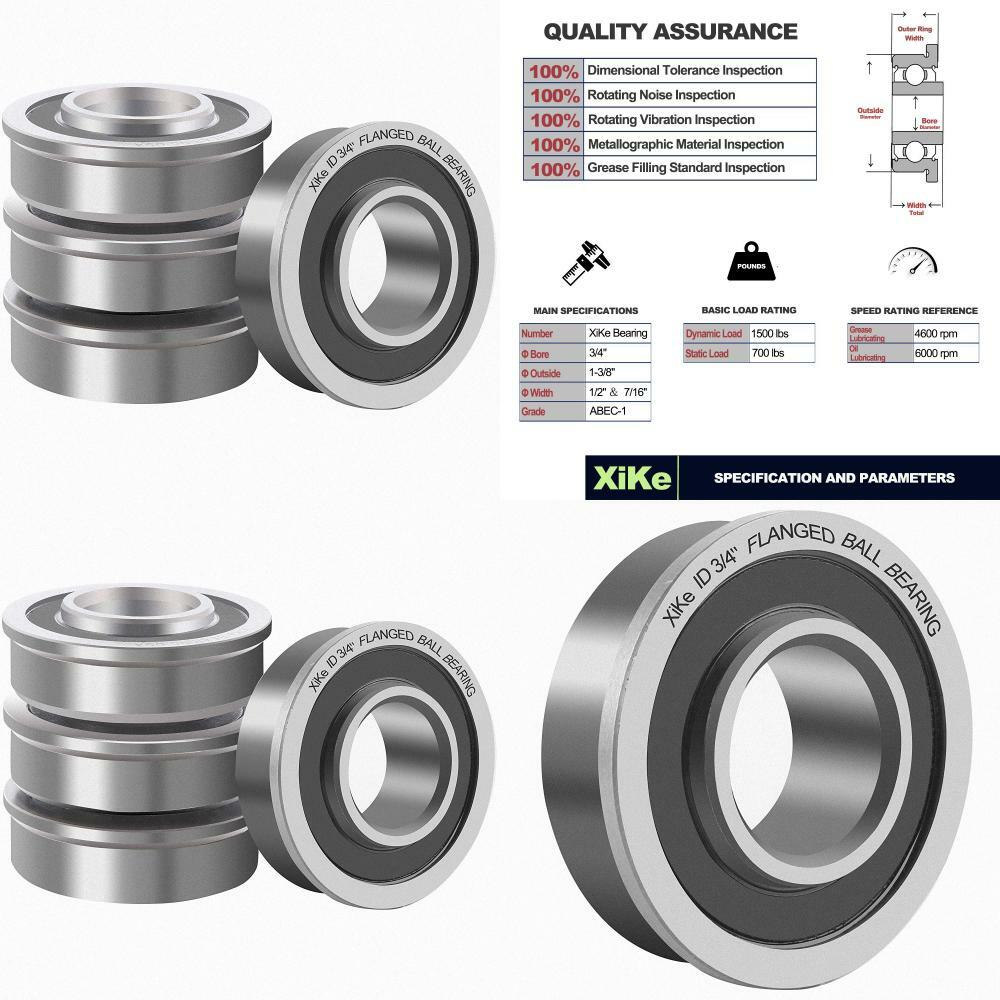 XiKe 4 Pack Lawn Mower Wheel Bearing 532009040, 13359, 9040H, 532124959 ...
