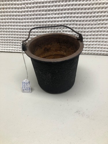 Antique 6" Blacksmith Cast Iron Lead Smelting Pot | eBay