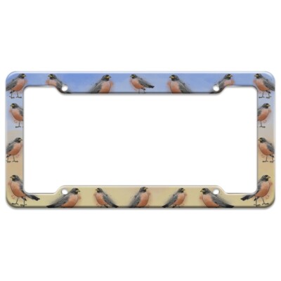 Robin Watercolor Northeastern Bird License Plate Tag Frame | eBay