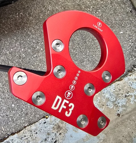 Lab Golf DF3 putter 34.5'' 68' Lie Accra Lab shaft black Red Heavy Head ...