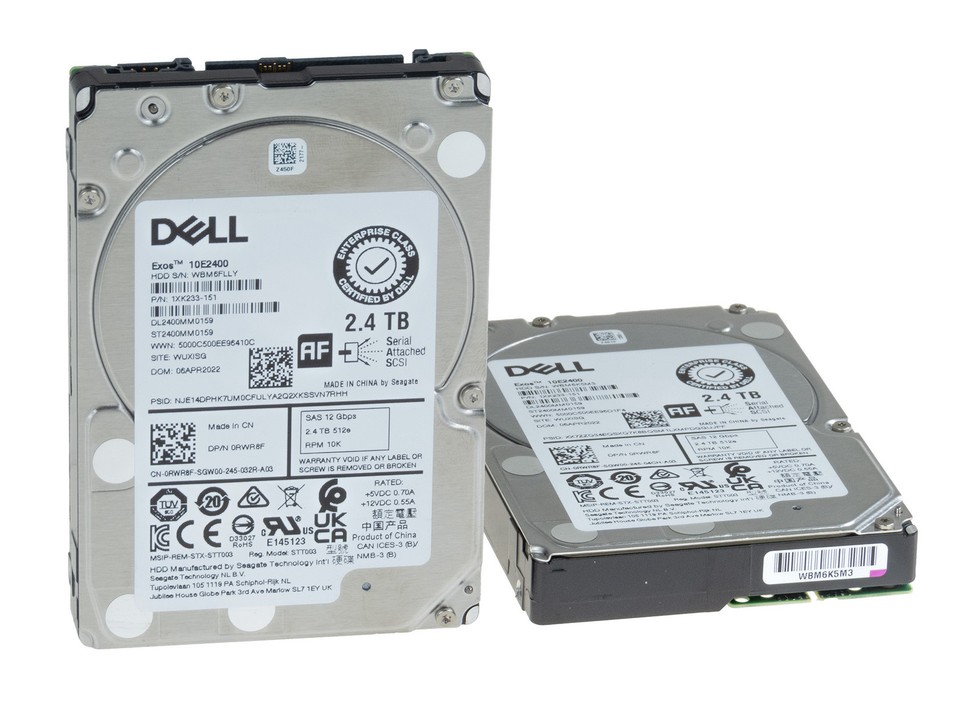 Bundle 2x Drive 2,4TB HDD SAS 12Gbit Seagate Dell ST2400MM0159 0RWR8F ...