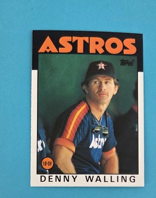 1986 Topps Tiffany #504 Denny Walling Houston Astros BASEBALL Card 1E ...