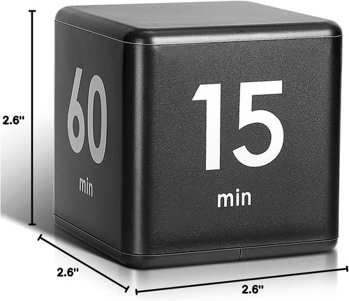 Cube Kitchen Timers ADHD Productivity Workout Flip Timer Exercise Game ...