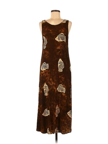 Pineapple Moon Women Brown Casual Dress One Size | eBay