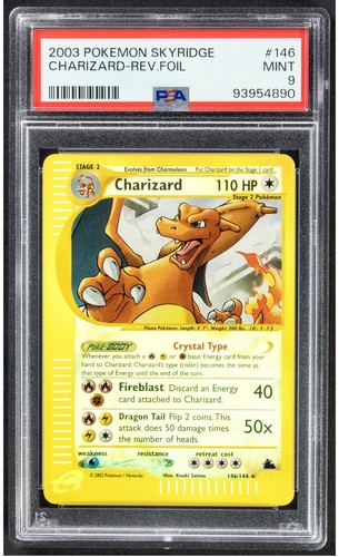 2003 Pokemon Skyridge Charizard 146 REVERSE Foil PSA 9 | eBay