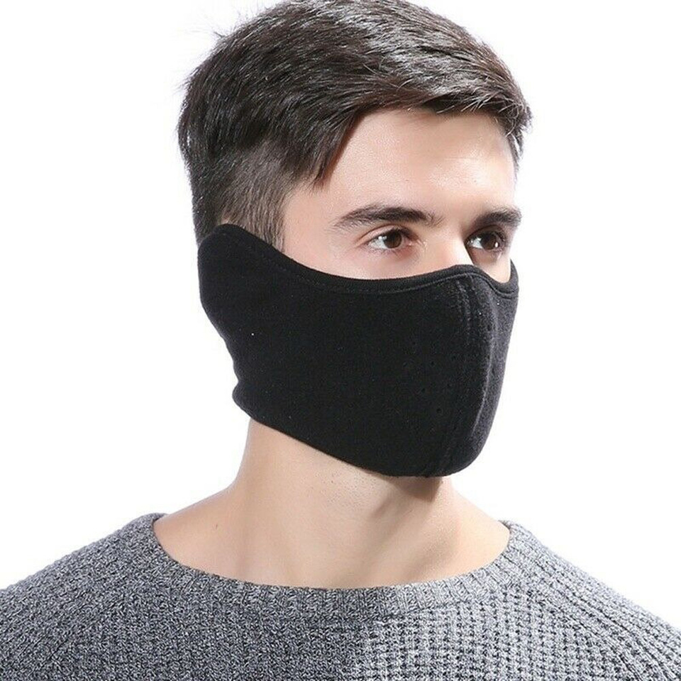 Balaclava Winter Ski Mask Windproof Thermal Fleece Half Face Mask for ...