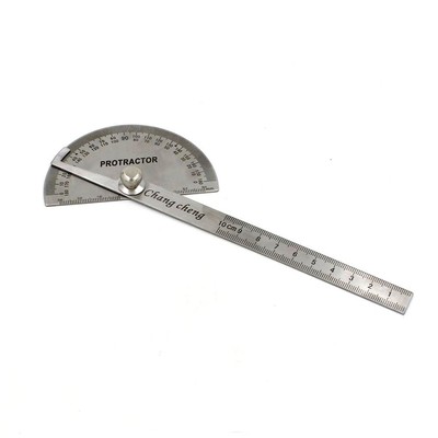 Economic Stainless Steel Round Head Rotary Protractor Angle Ruler ...