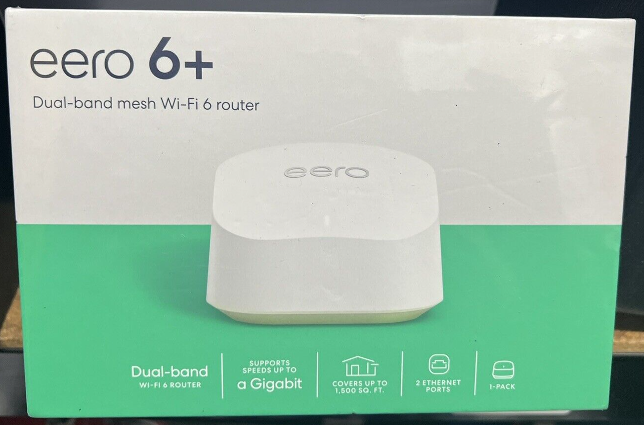 eero 6+ Dual-Band AX3000 Wi-Fi 6 Mesh Router - White for sale online | eBay