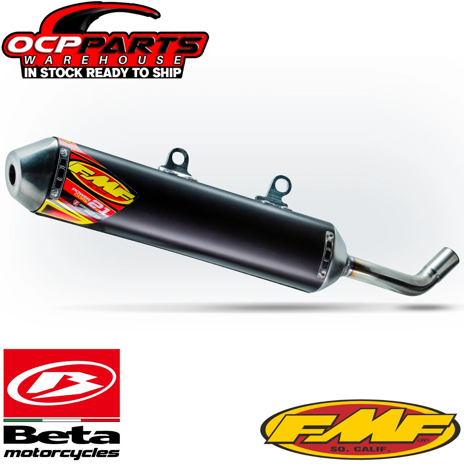 NEW FMF POWERCORE 2.1 EXHAUST SILENCER 2020-2024 BETA 200 250 300 RR RX ...