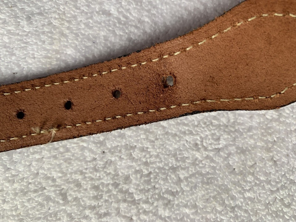 Clemson Tigers Belt Mens SZ 40-42 Orange Embroidered Paw Brass South ...