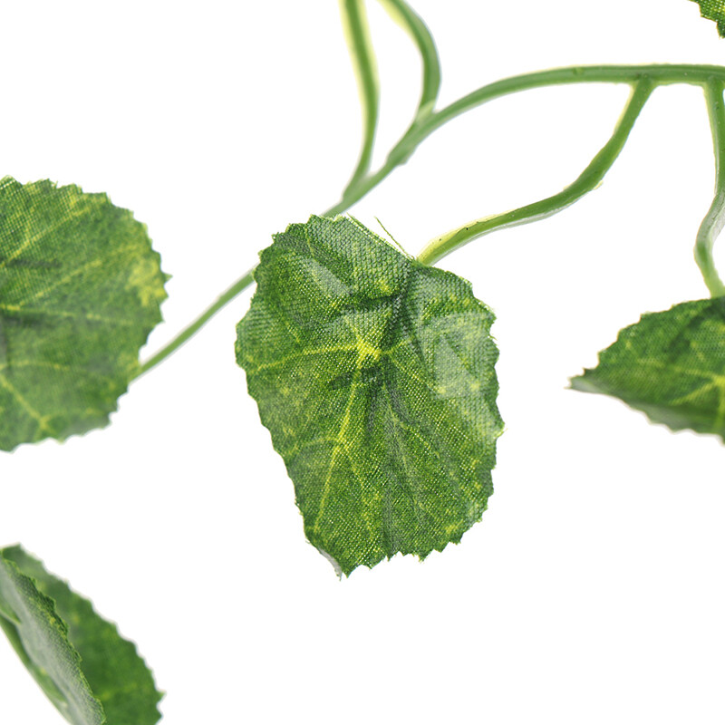 2.4m Artficial Vine Green Plants Leaf Hanging Decor Rattan Liana Wall ...