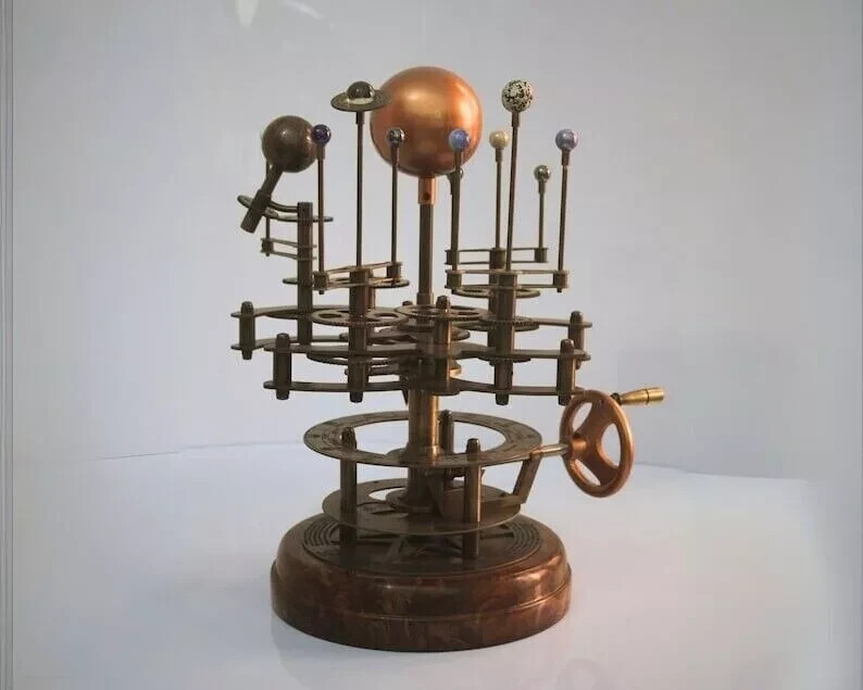 Antique Brass Orrery Solar System Sun~Earth~Moon Motion Scientific ...