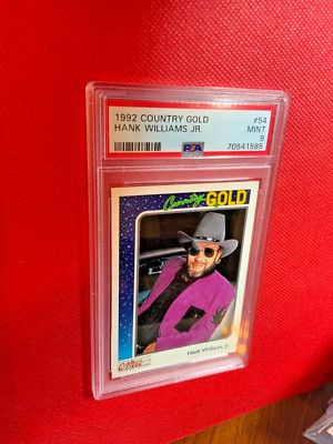 1992 Sterling Cards CMA Country Gold Hank Williams Jr #54 PSA 9 AA55 | eBay