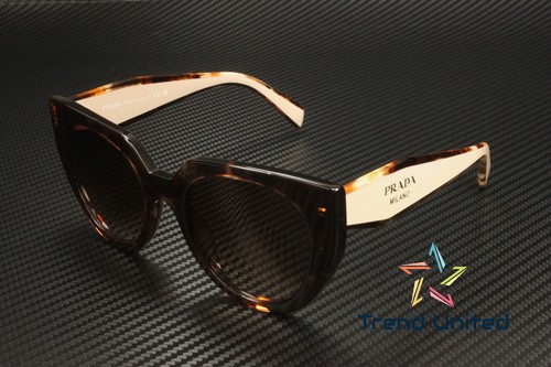 PRADA PR 14WS 01R0A6 Caramel Tortoise Powder Brown Grad 52 mm Women's ...