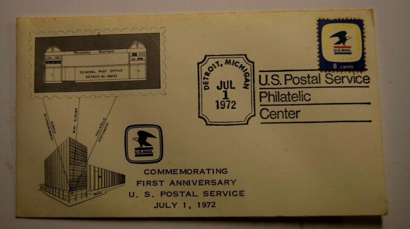 USPS Philatelic Center, Cachet 8c First Day Cover: July 01, 1972; New ...