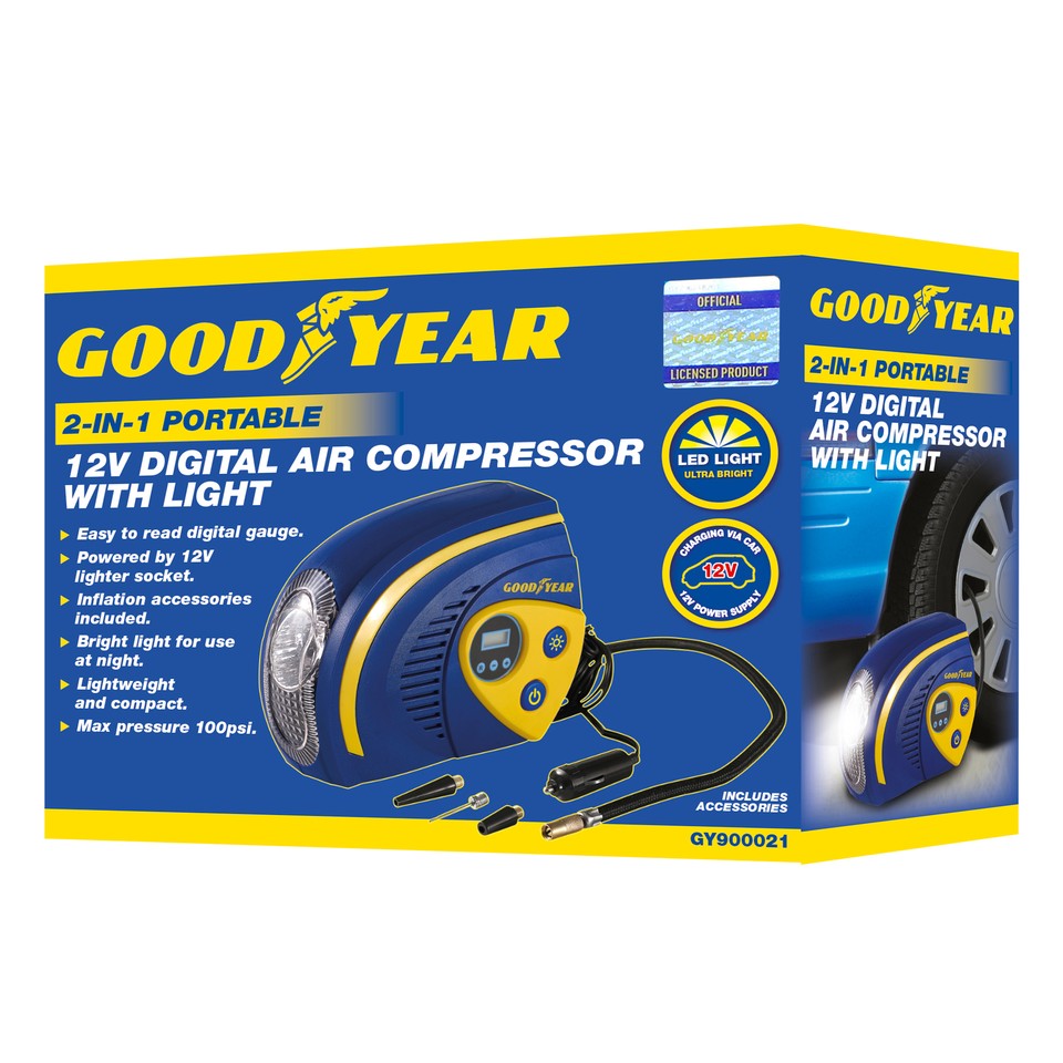 Goodyear Digital Car Tyre Air Inflator Compressor|Inflatables|Swimming ...