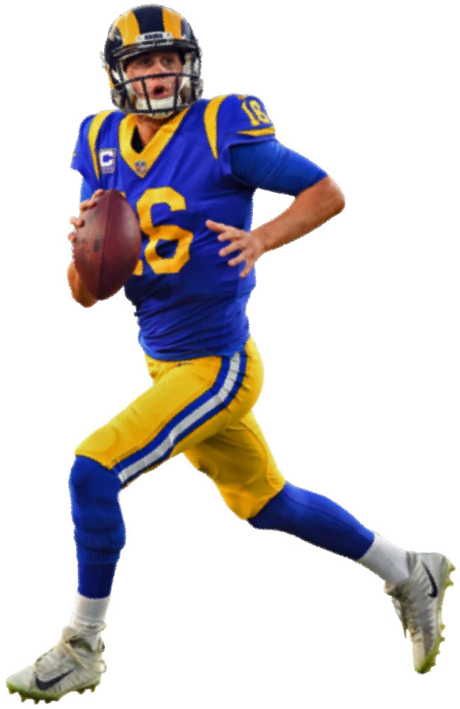 2019 SUPERBOWL QB JARED GOFF The Los Angeles Rams - Window Decal ...