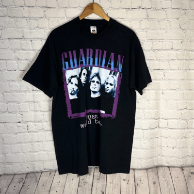 Vintage 90s Guardian Buzz World Tour Band Tee Tshirt size XL Fruit of ...