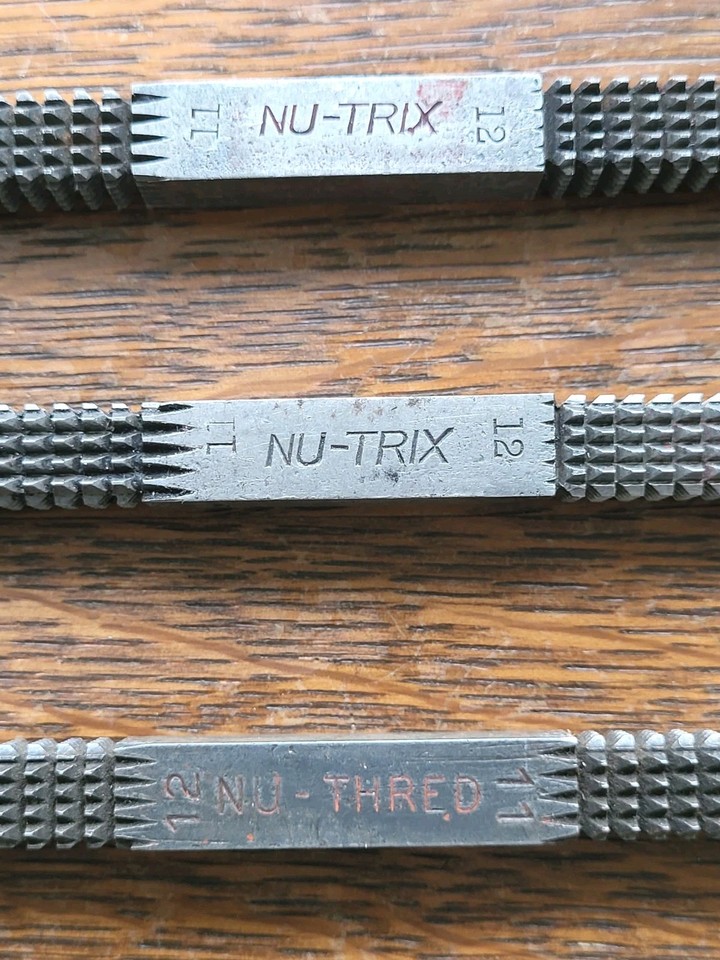 (3) Vintage Reiff & Nestor Nu-Trix Thread Files Machinist Tools USA | eBay