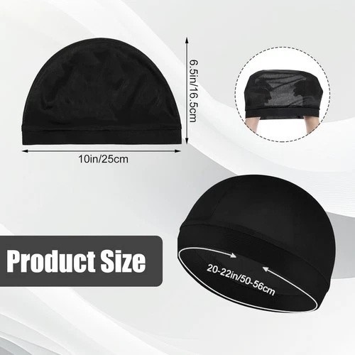 4 Pack Wave Cap for Men Silk Satin Durag Sleep Cap Breathable Stocking ...