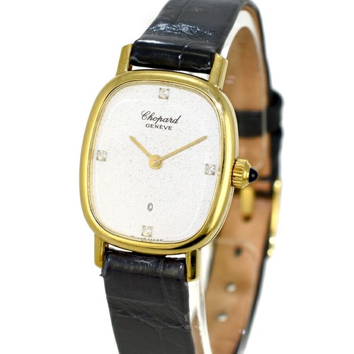 Montre Chopard 5192 K18 Or Jaune 4P Diamant Quartz Cadran Blanc Pour Femmes | eBay
