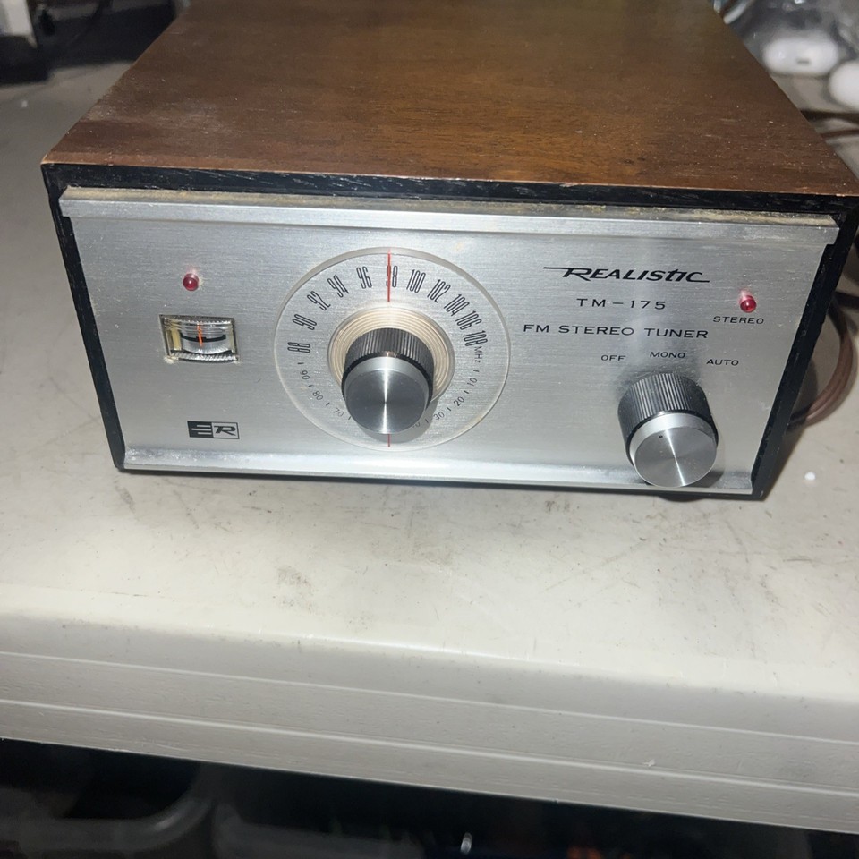 Vintage Realistic TM-175 FM Stereo Radio Tuner Receiver | eBay