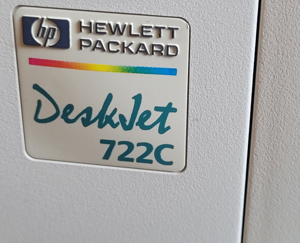 Vintage 1997 Hewlett Packard HP DeskJet Model 722C Printer | UNTESTED ...