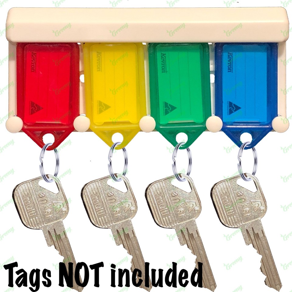 KEVRON Plastic Key Click Tags Labels Assorted Colours Fobs Card ID ...
