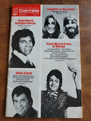 Columbia Record & Tape Club Magazine, May 1977 Paul McCartney, E ...