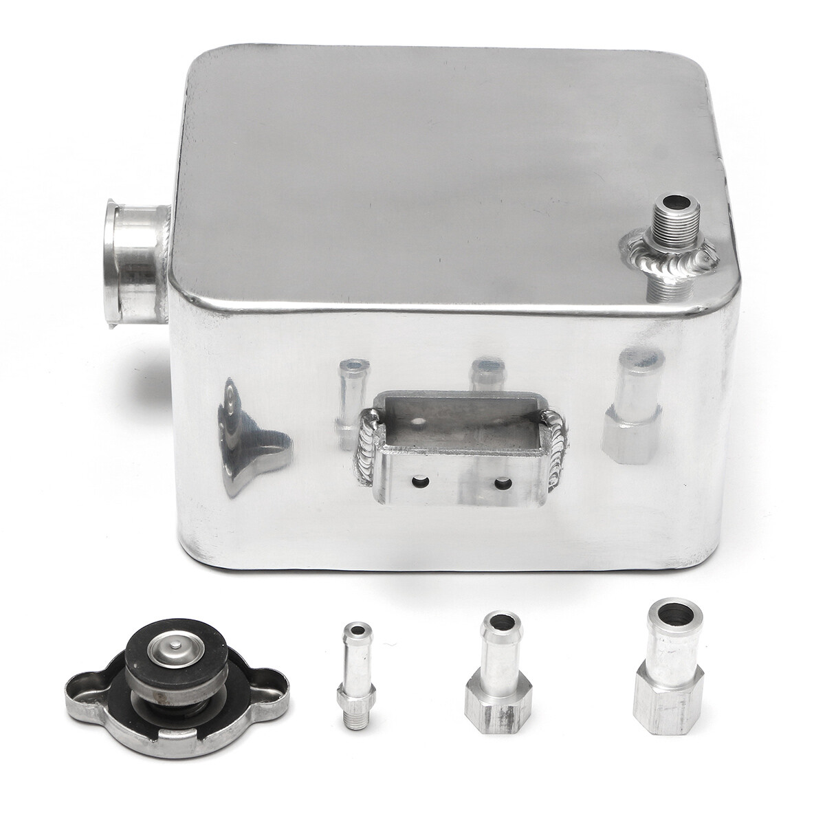 Universal 2L Aluminum Coolant Water Expansion Tank Bottle Header & Cap ...