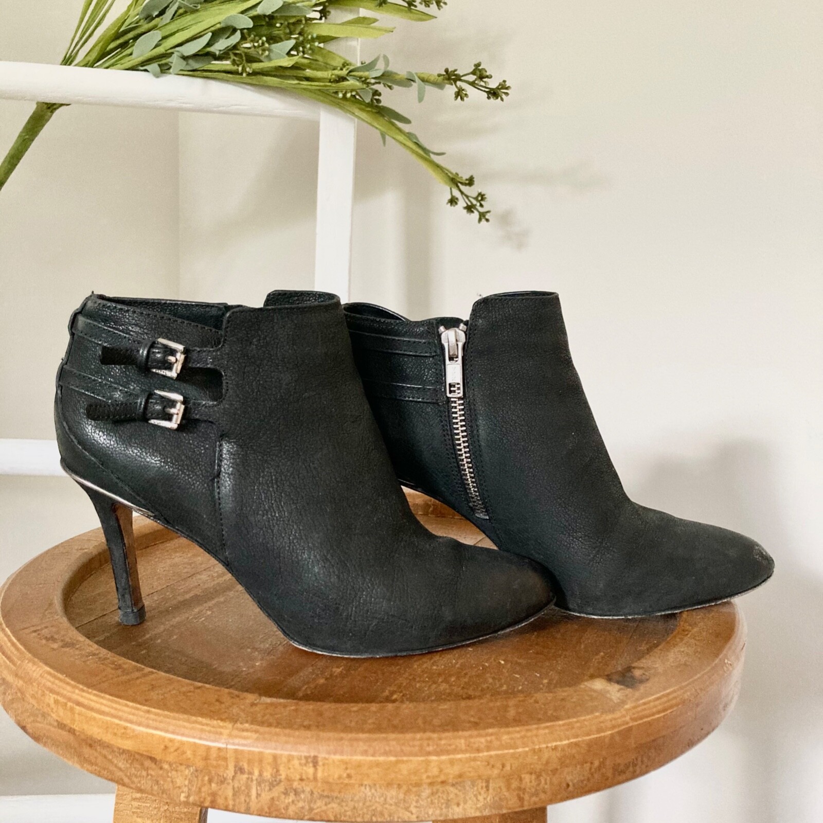 Authentic Coach Daphne Stiletto Leather Ankle Booties… - Gem