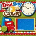 3RD GRADE SCHOOL 2 premade scrapbook pages layout paper piecing ...