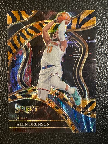 2023 Panini Select Tiger Prizm Courtside #207 Jalen Brunson SP Case Hit ...