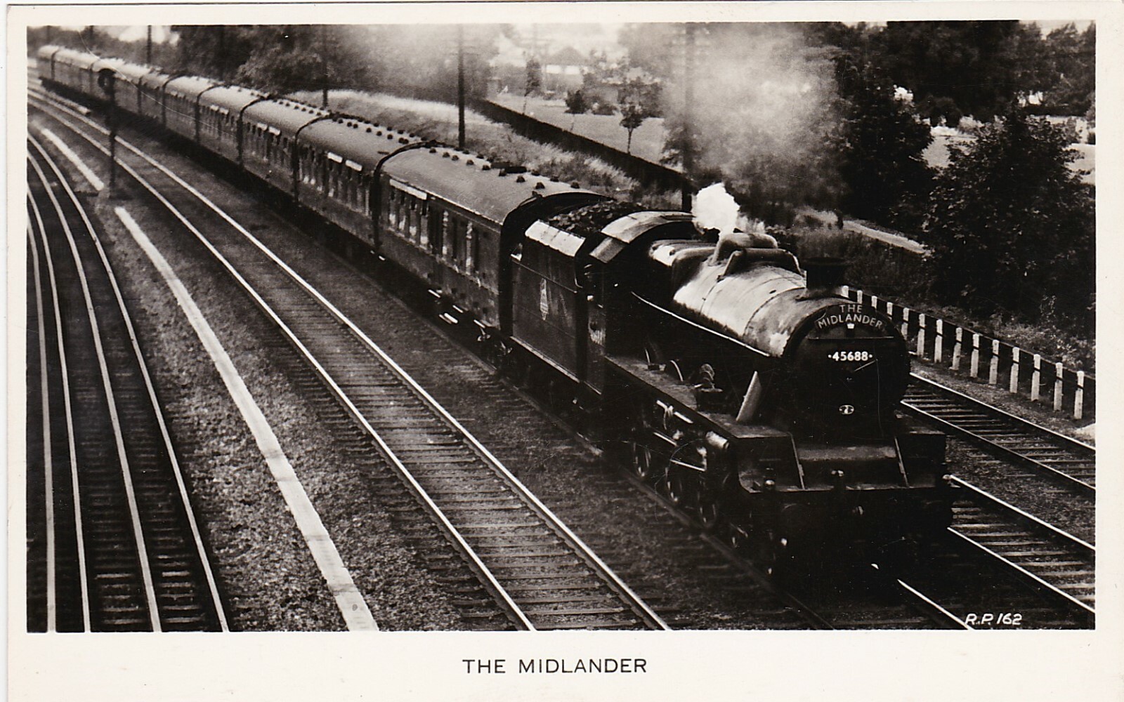 British Railways, THE MIDLANDER - Famous Trains - Valentines RP | eBay UK