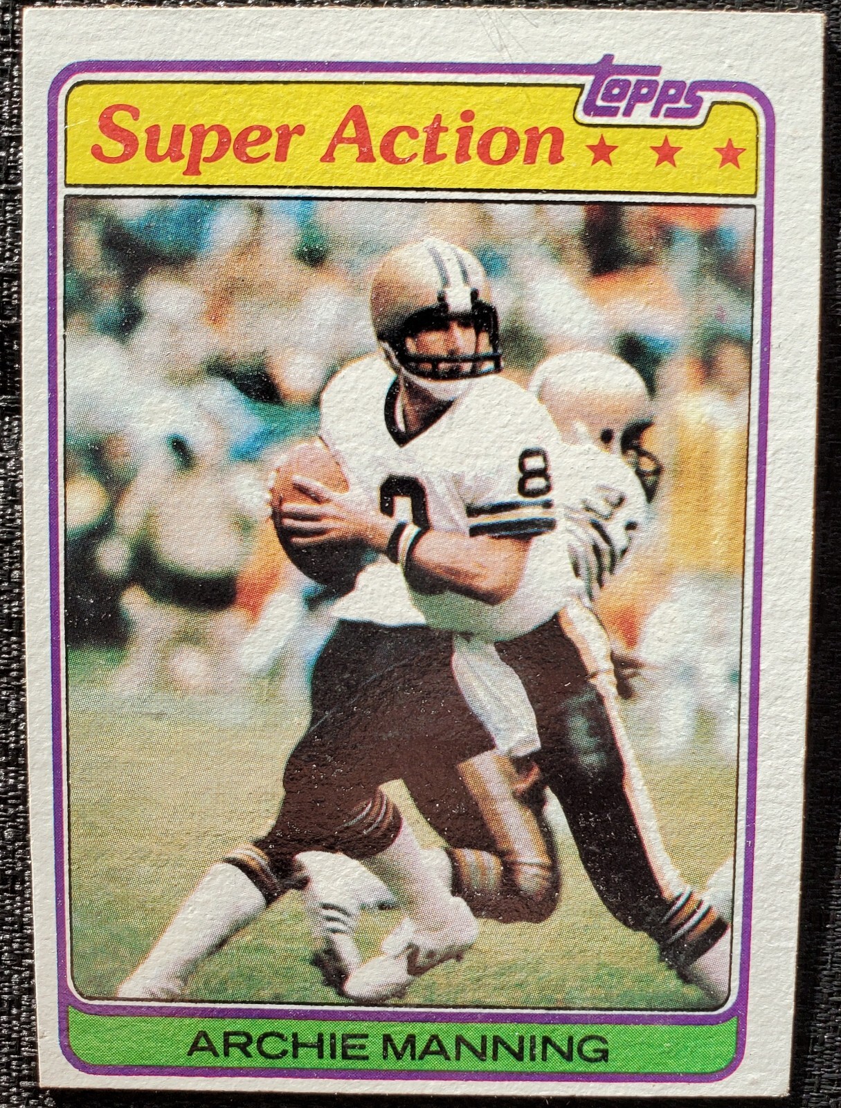 1981 Archie Manning New Orleans Saints Topps NFL Card #379 NCAA Ole ...