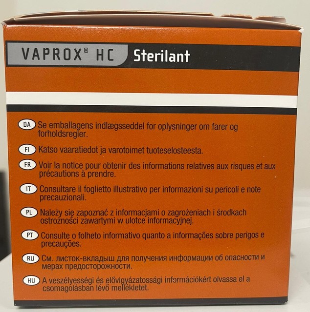 never (Case of 3) STERIS PB011 Vaprox HC Sterilant.Expiration 07-01 ...