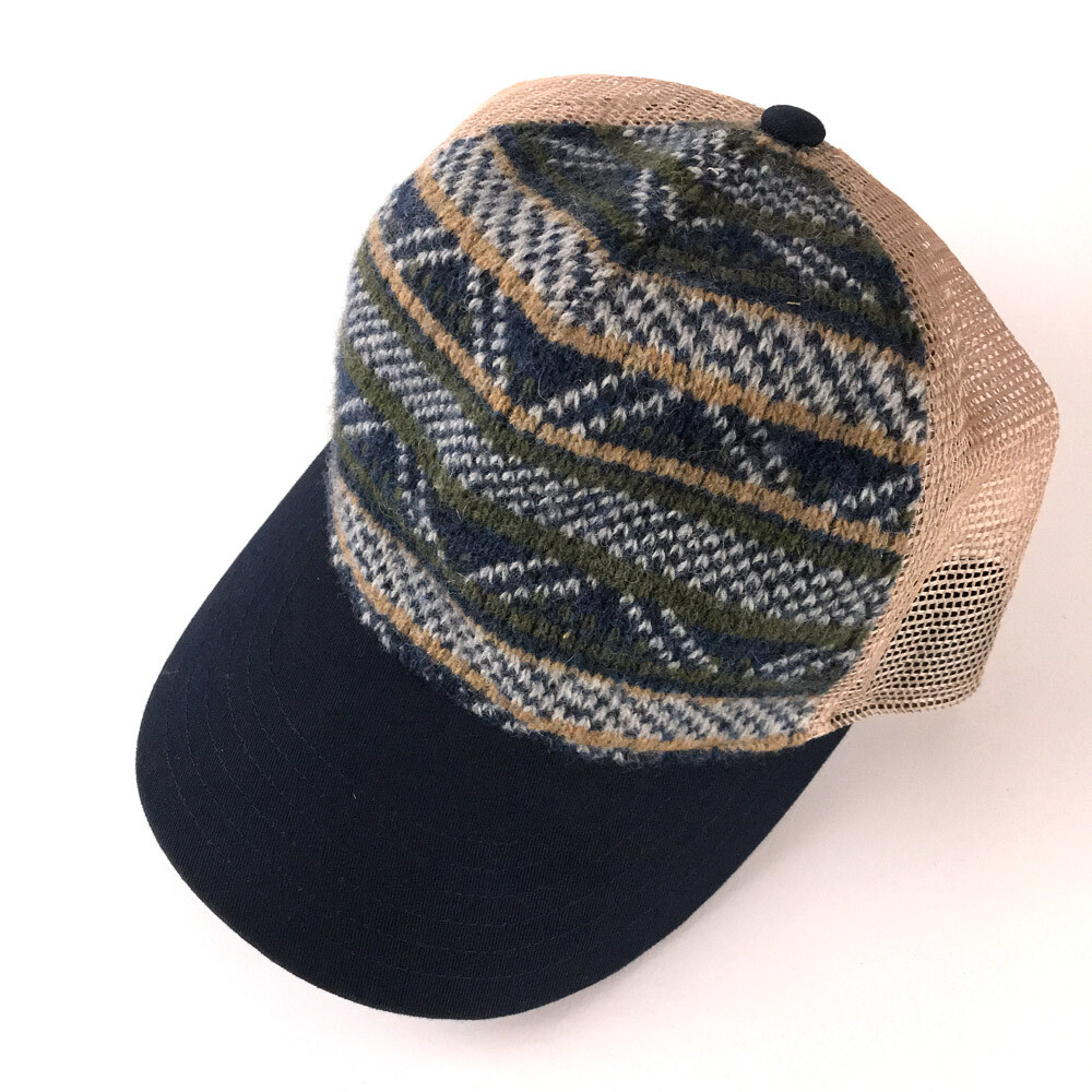 Knit Lambswool front panel trucker hat by Toad & Co - Gem
