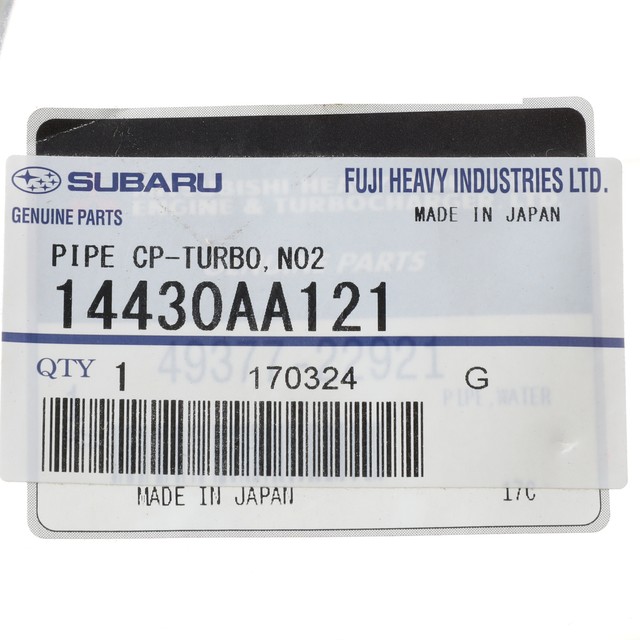 Subaru OEM 2002 Impreza Turbo Turbocharger-oil Inlet Line 14430AA121 ...