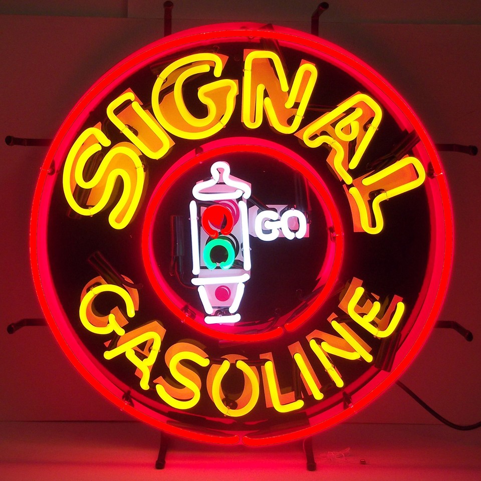 Wholesale lot of 12 Gas motor oil Neon Signs Gasoline Texaco Standard ...
