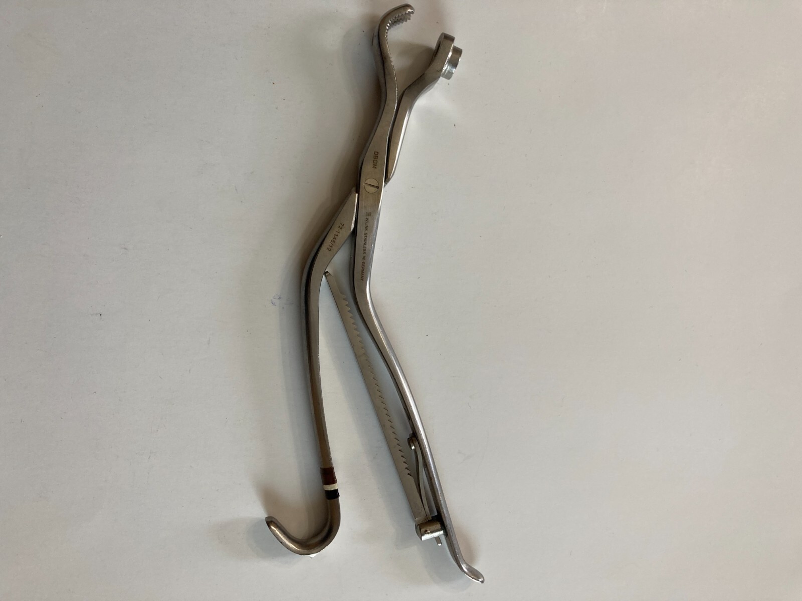 W. Link Bone Holding Forceps With Rachet Orthopedic Instrument 72-1145/ ...