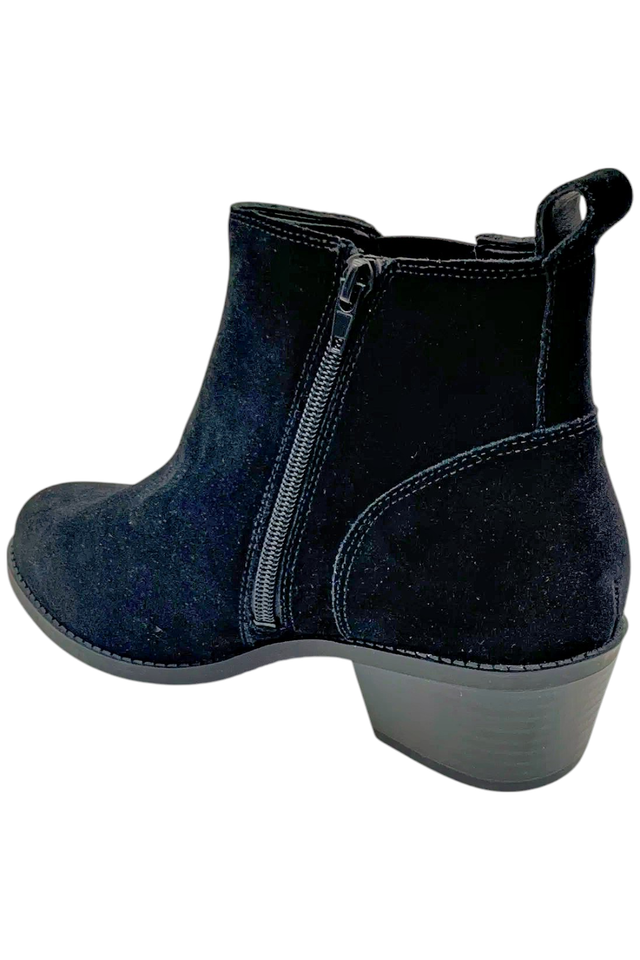 Vionic Women's Water-Repellent Suede Ankle Boots Roseland Black | eBay