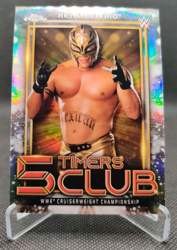 2021 Topps Chrome WWE - 5 Timers Club #5T-11 Rey Mysterio for sale ...
