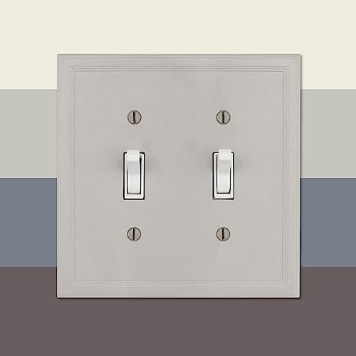 Decor Double Toggle Insulated Light Switch Cover 2-Gang Electrical Wall ...