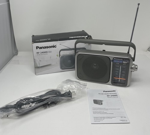 Panasonic RF-2400D FM/AM 2-Band Portable Radio – Box, Cord & Manual ...