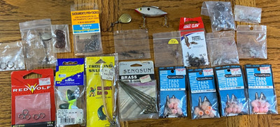 Vintage Tackle Lot Freshwater Fishing From Bottom of Old Tackel Box ...
