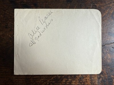 ALICE PEARCE (1917-1966) Autograph BEWITCHED Comic Actress ON THE TOWN ...
