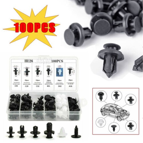 100x For Chrysler*Bumper Fender Liner Push Type Retainer Clips Fixing ...