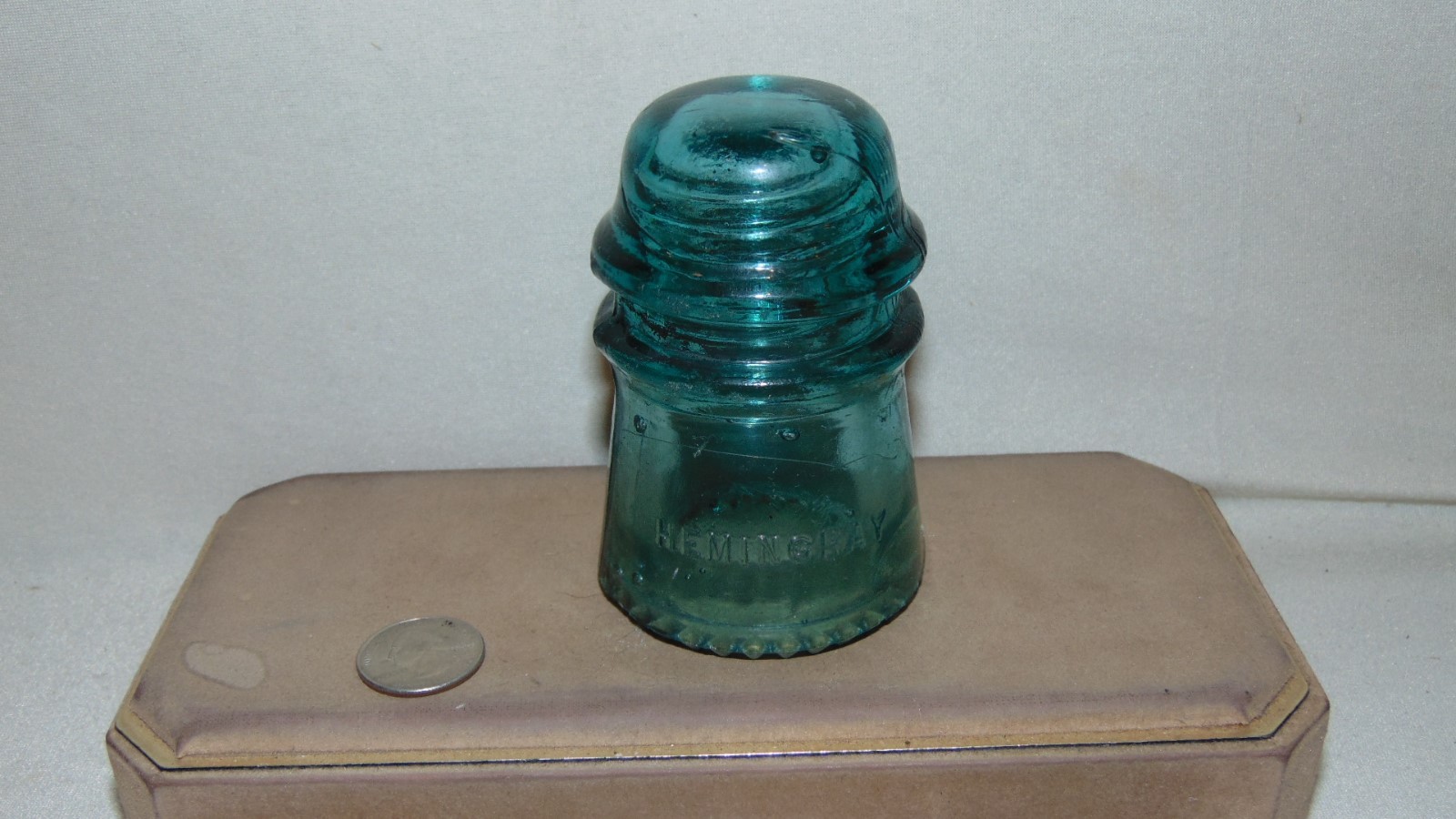 VINTAGE HEMINGRAY NO.16 BLUE GLASS INSULATOR | eBay