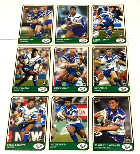 2005 Select NRL Tradition Series Trading Cards Base Team Set Bulldogs(9 ...